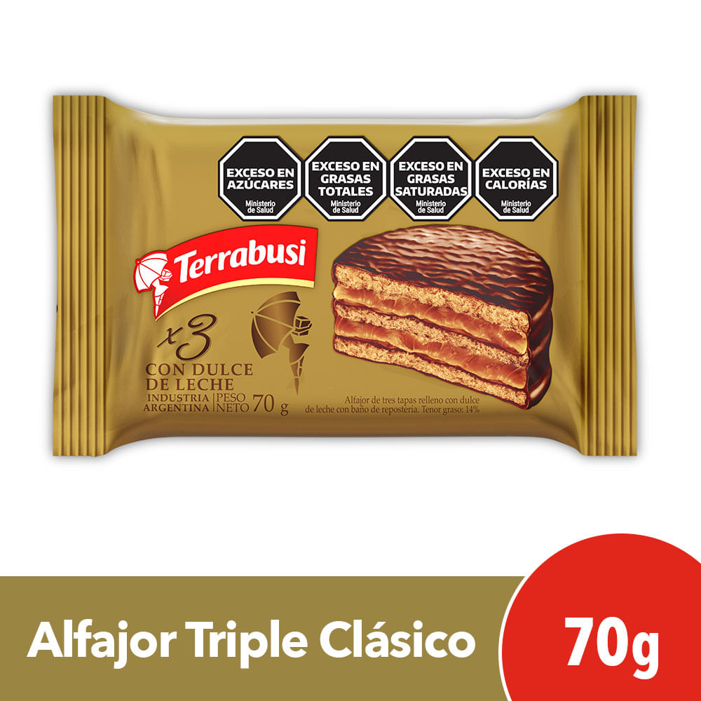 Alfajor Triple Terrabusi Clásico 70g - Mi Tienda Mondelez
