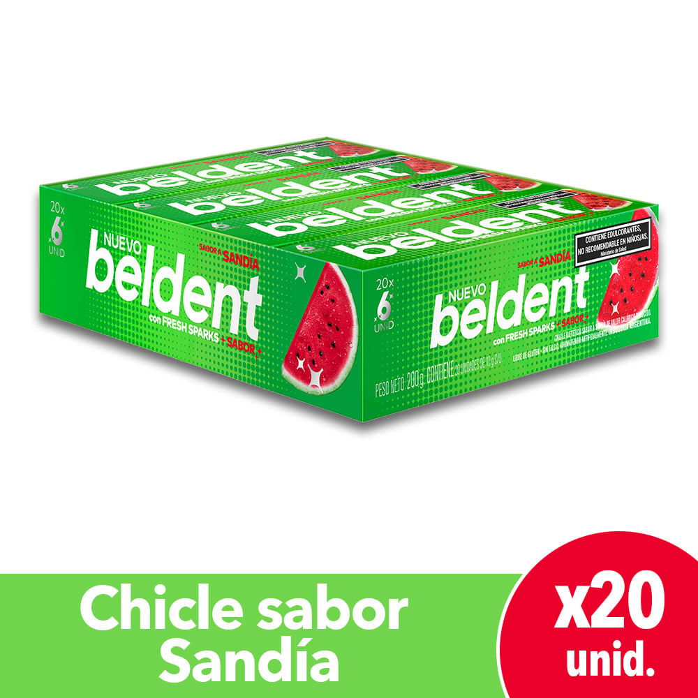 Chicles Beldent Sandia 10g - Mi Tienda Mondelez