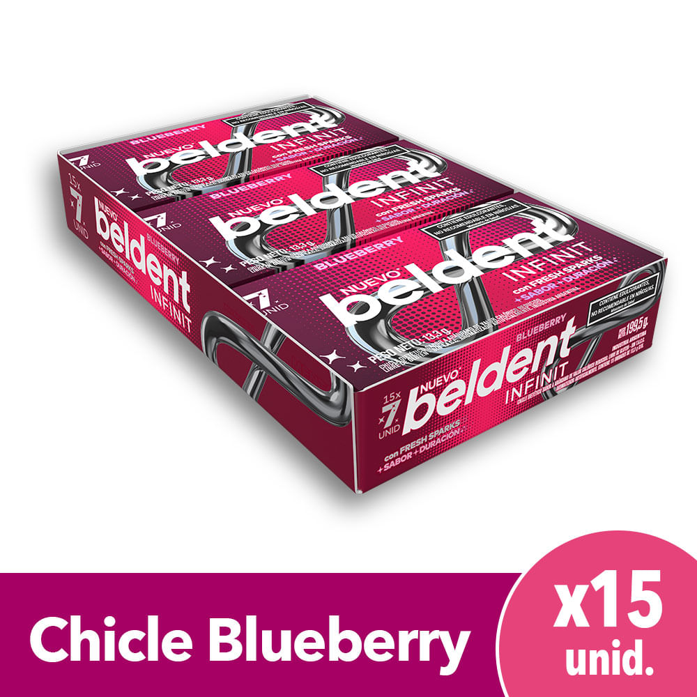 Chicles Beldent Infinit Arándanos 13,3g - Mi Tienda Mondelez