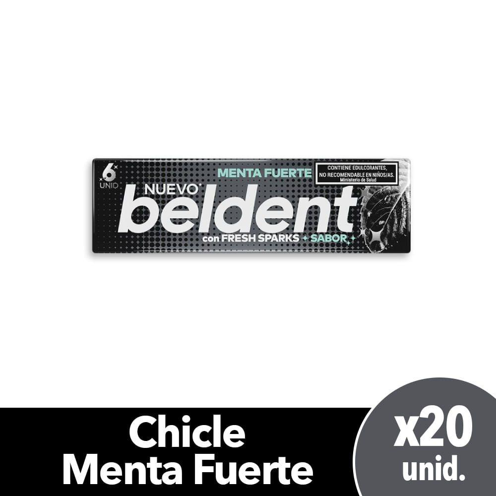 Chicles Beldent Menta Fuerte 10g - Mi Tienda Mondelez