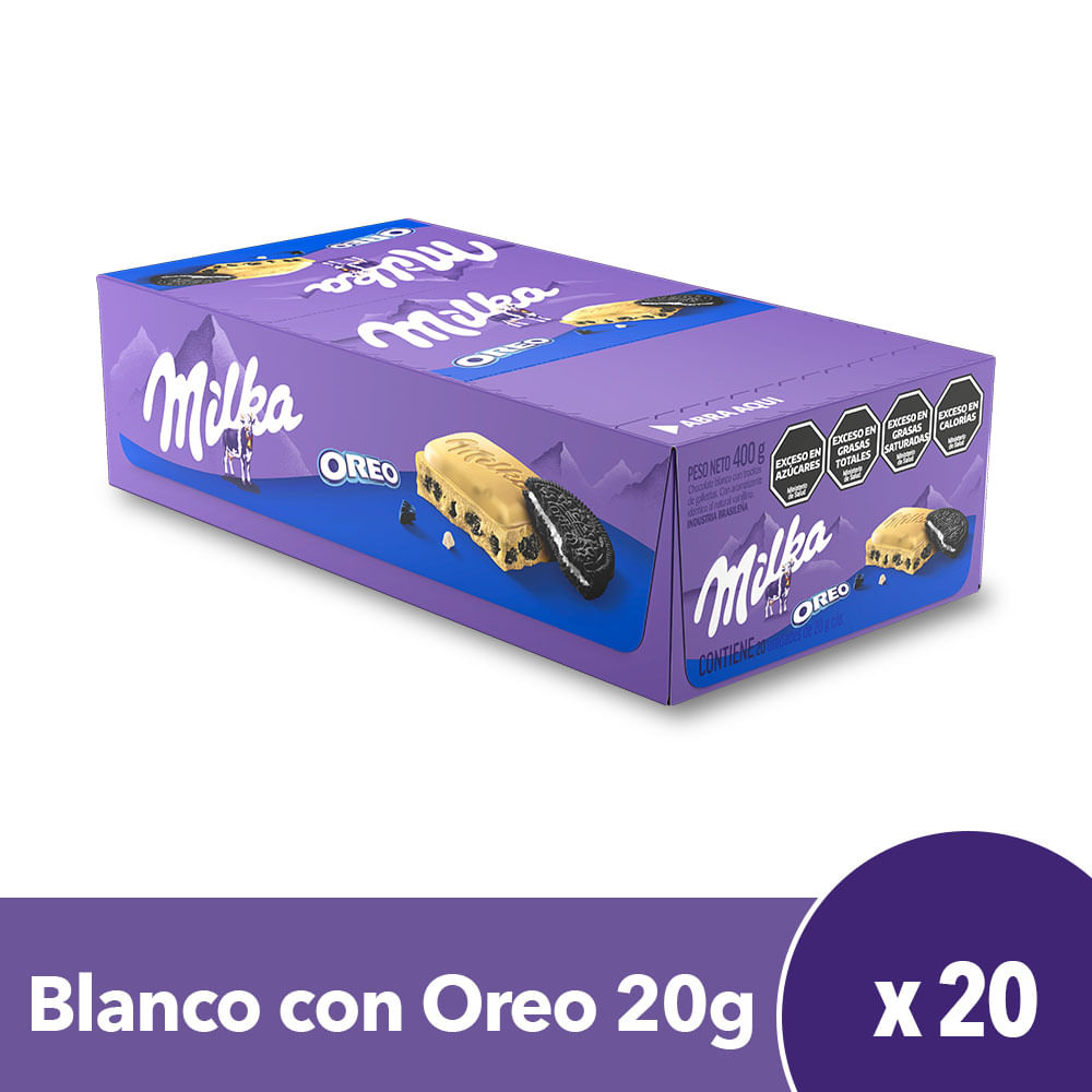 Chocolate Blanco Milka Oreo 20g - Mi Tienda Mondelez