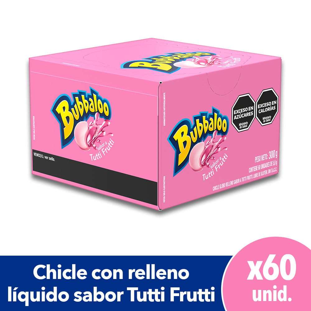 Chicle Globo Bubbaloo Tutti Frutti 5g - Mi Tienda Mondelez