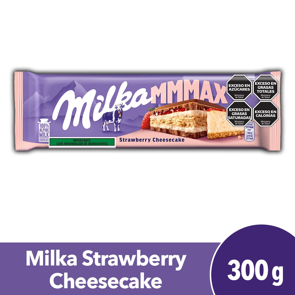 Chocolate Milka Strawberry Cheesecake 300g - Mi Tienda Mondelez
